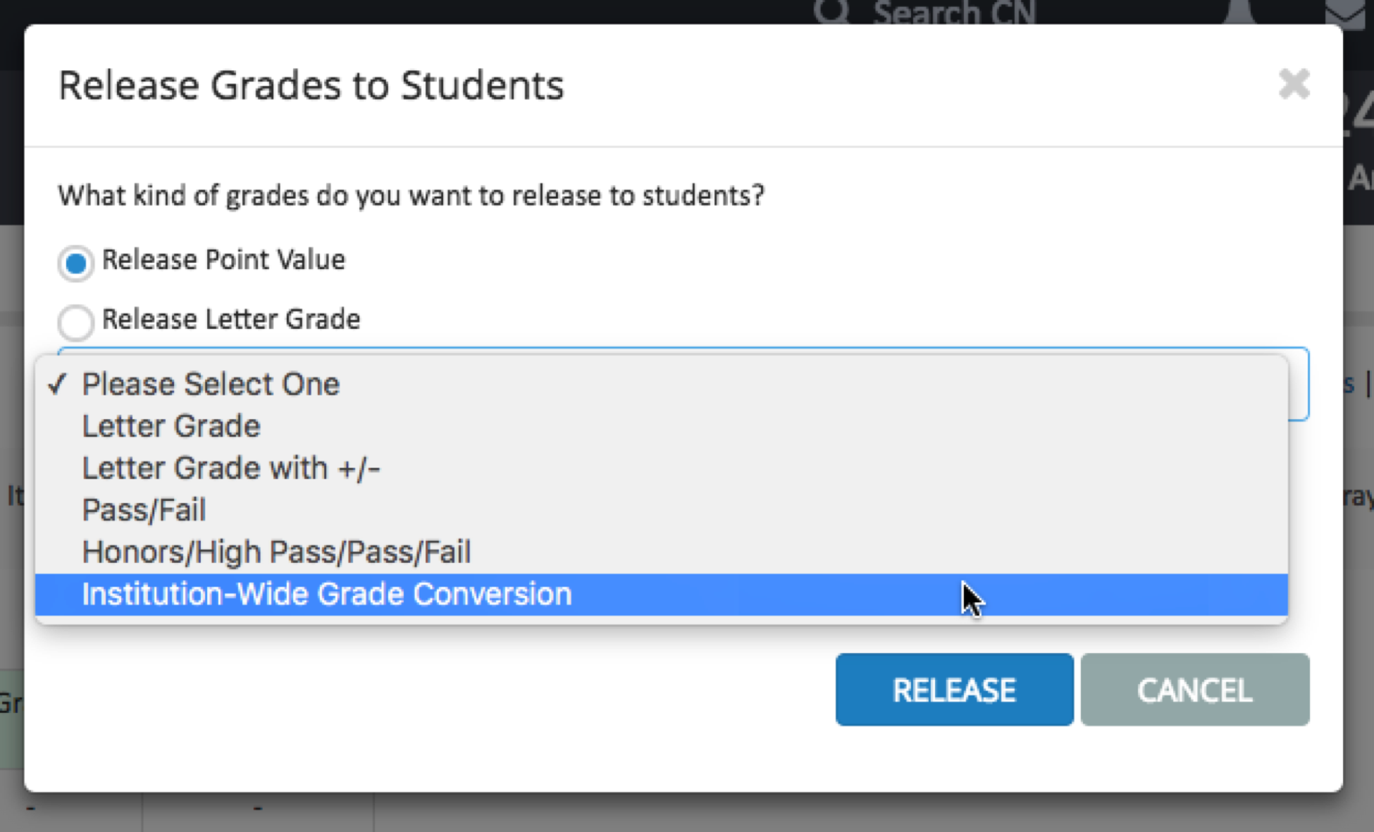 Add Grade Conversion Types to Institution Courses – CourseNetworking