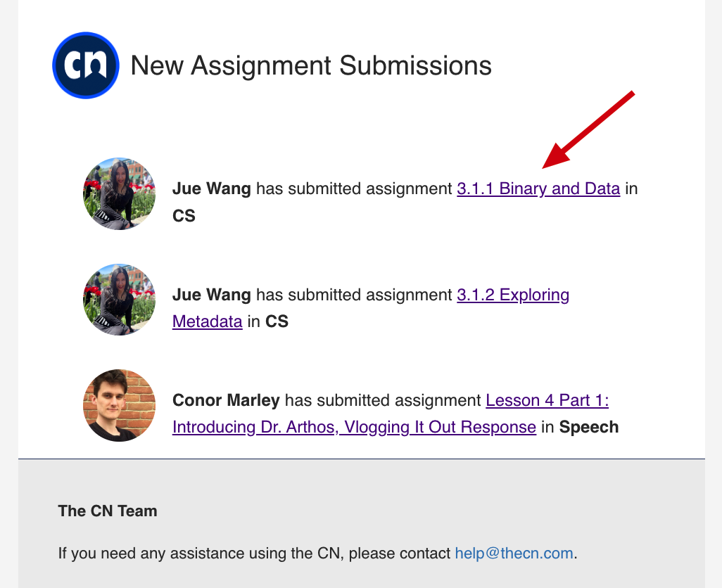 Grade students in a Pathway course – CourseNetworking